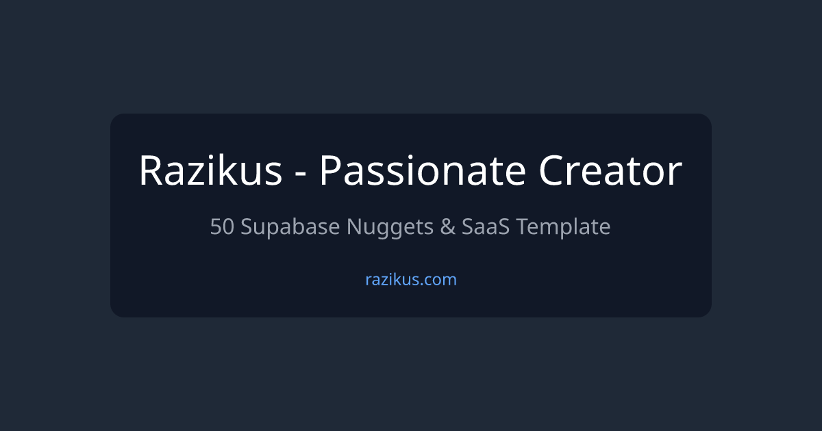 Adam Razikus - Passionate Creator & Developer Adam Razikus - Passionate Creator & Developer